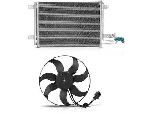 For 2006-2013 Audi A3 Quattro A/C Condenser and Cooling Fan Kit APR ...