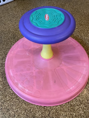 Vintage Playskool Pink Sit ‘n Spin Classic Spinning Activity Toy ...