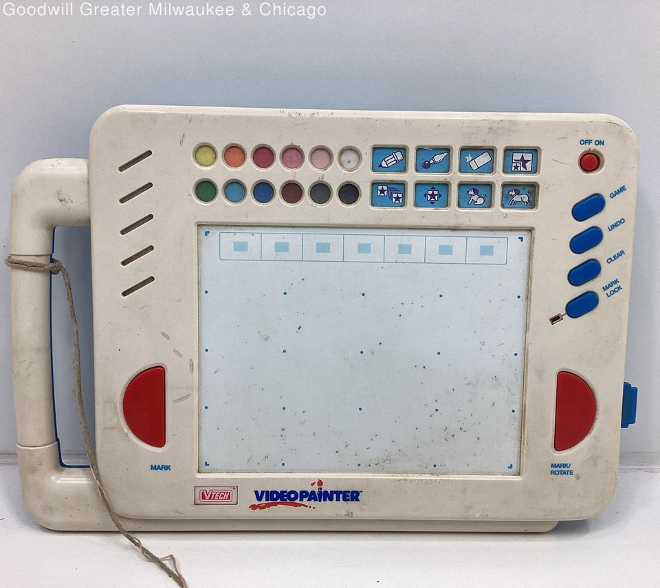 Vintage 1990’s VTech Master Video Painter TV Drawing Pad With Pen and ...
