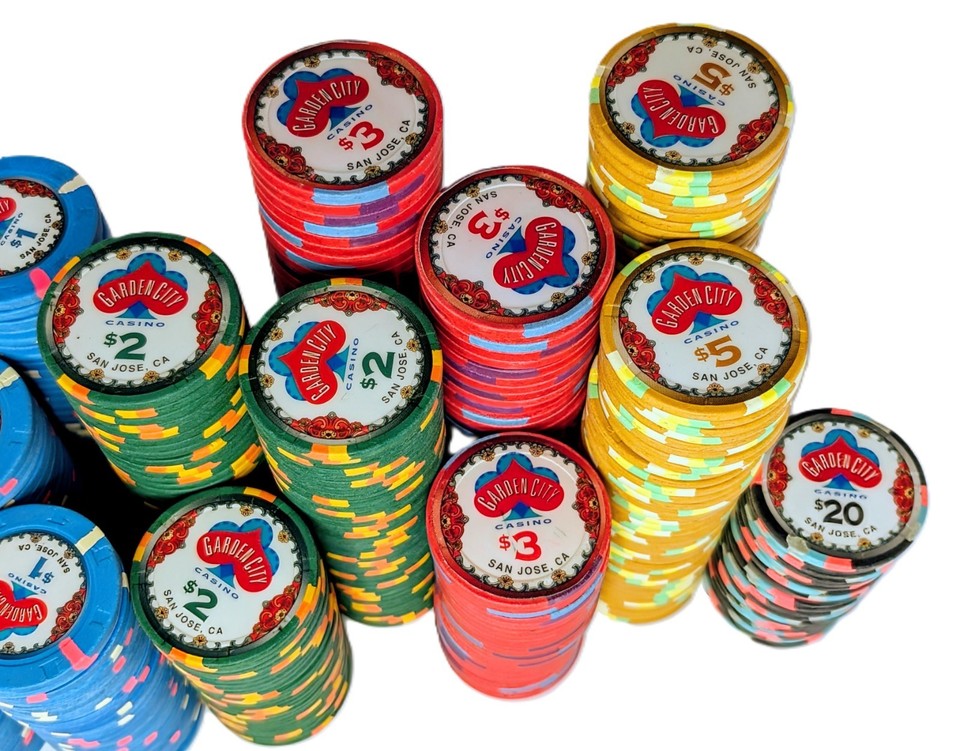 Garden City Casino Paulson Poker Chips Cash Set | eBay
