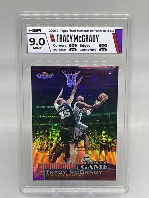 2000-01 Topps Finest Moments #FM-TM Tracy McGrady NBA HOF Refractor HGA ...