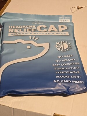 Theraice Rx Form Fitting Gel Ice Headache Relief Hat Therapy Migraine ...