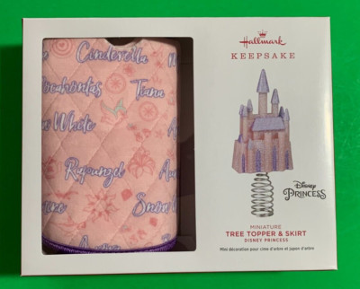 DISNEY PRINCESS - Pink Castle - TREE TOPPER & SKIRT - Miniature ...