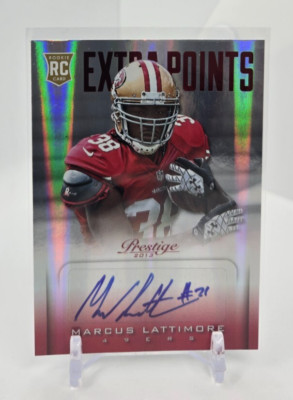 2013 Panini Prestige Marcus Lattimore Extra Points Red Autographed ...