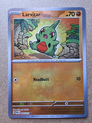 NM POKEMON LARVITAR Prismatic Evolutions MASTER BALL Parallel 047/131 | eBay Australia