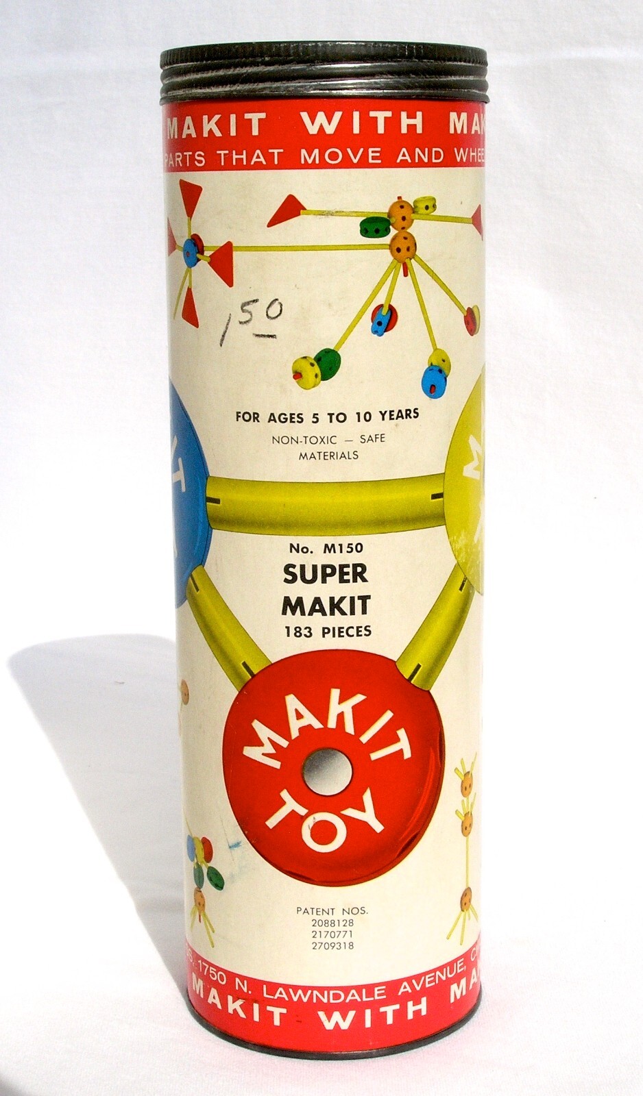 Vintage Makit Toy Building Set by Lincoln Logs Make It Tinker Toy | eBay