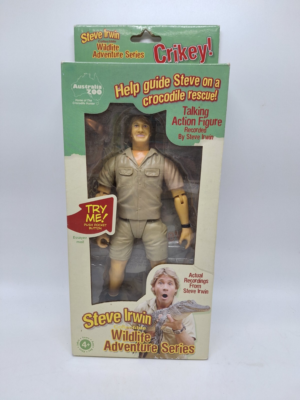 Steve Irwin Talking Action 2006 Wildlife Series Figure for sale online ...