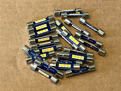 25 New EXTRA BRIGHT Warm White 8V Fuse Lamp LED Light Bulbs Marantz ...