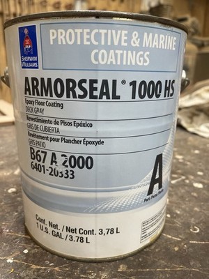 Sherwin Williams Armorseal 1000 HS Epoxy Floor Coating /Part A/ Deck ...