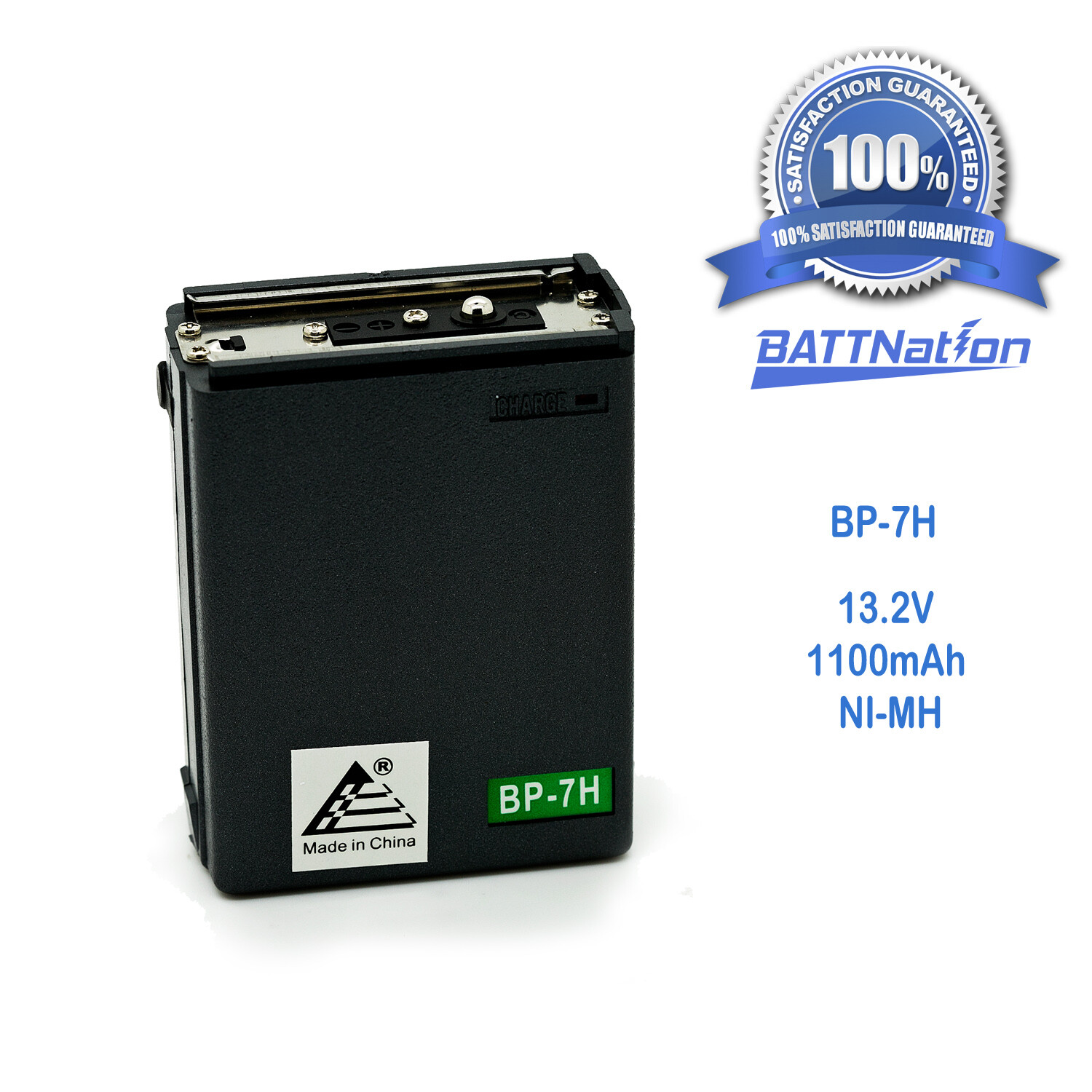 13.2V 1100mAh NiMh battery for Icom BP-7, BP-7H, CM-7, HTX-202, HTX-404 ...