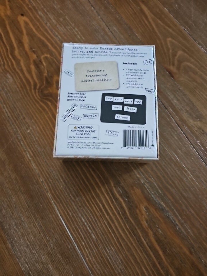 New Ransom Notes Expansion Pack Magnet Word Party Game for 3-10 Players ...