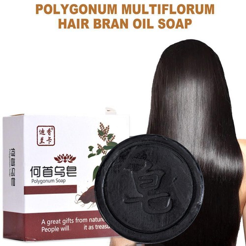 1*Natural Polygonum Soap Shampoo Essence Hair-Darkening Shampoo Acarid ...