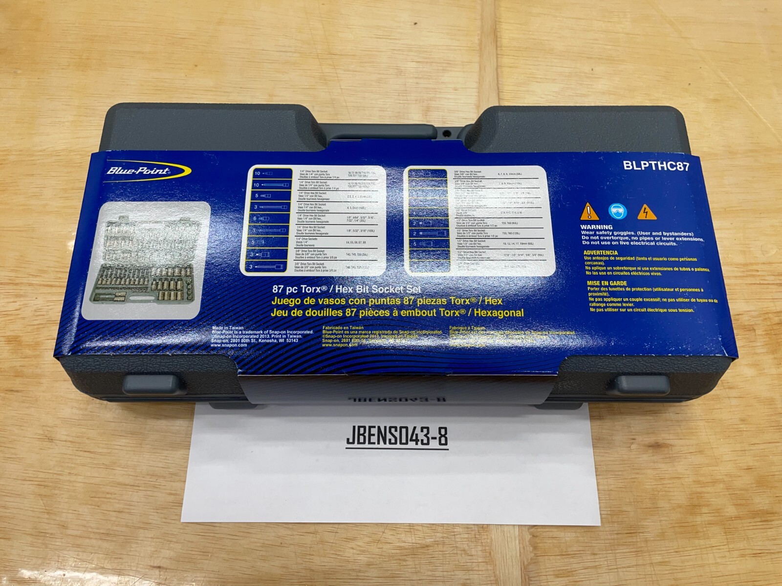 Blue-Point Tools 87pc Mix Drive Torx & Hex Master Bit Socket Set | 19mm ...