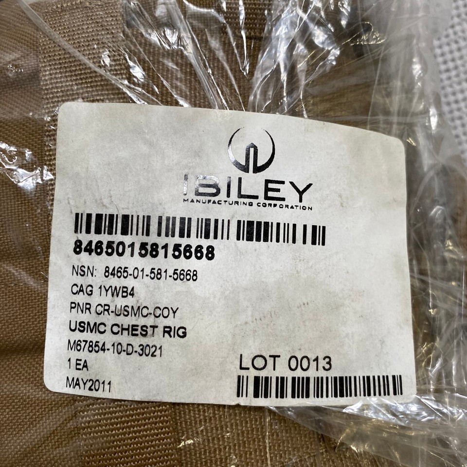 USMC Chest Rig, Tactical Assault Panel TAP Vest Ibiley W/ Repair Kit ...