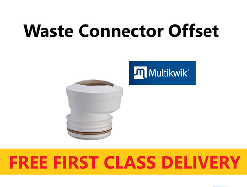 Multikwik Offset Pan Connector MKO1 Waste Connector Offset Toilet ...