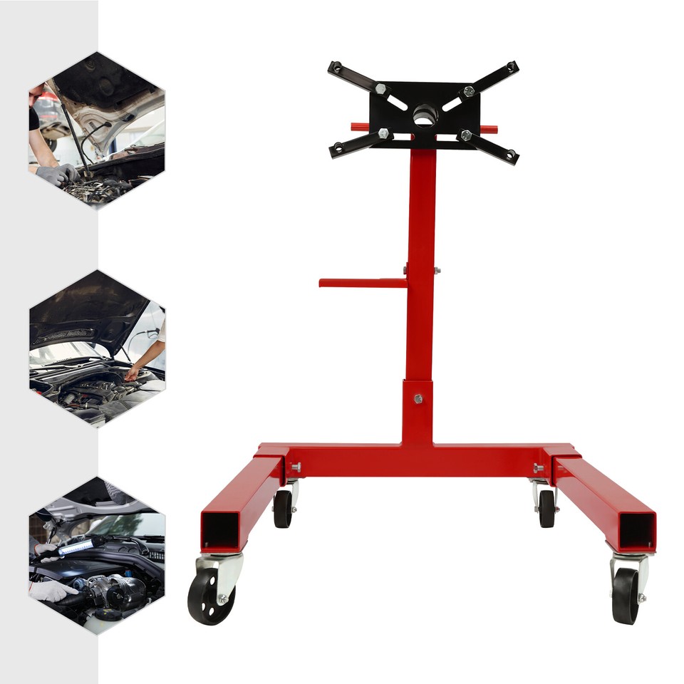 750-2000LBS Folding Engine Stand Vehicle Engine Block Stand 360 Degree ...