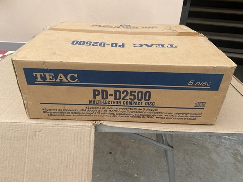 TEAC PD-D2500 5 Disc CD Carousel Changer Player with Remote Open Box | eBay