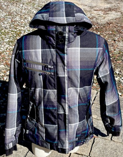 Powder Room X5 Women’s Large Plaid Ski Snowboard Jacket 10K Waterproof ...
