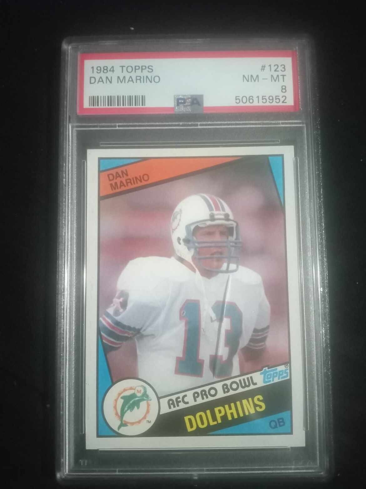 1984 Topps #123 Dan Marino Rookie Card PSA 8 NM-MT READ DESCRIPTION | eBay