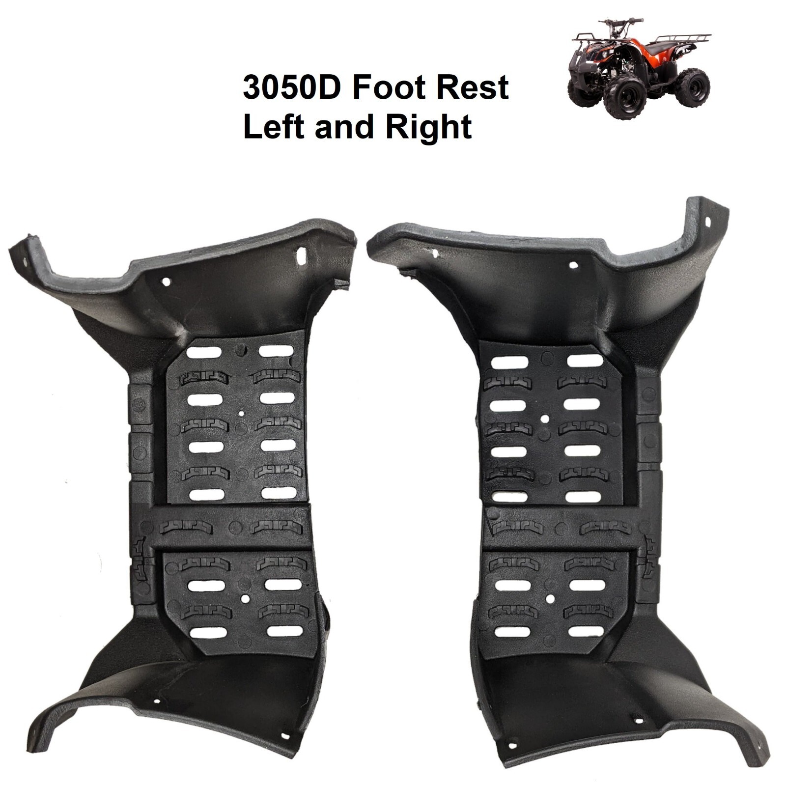 RedCap OEM Foot Rest/guard Left & Right Set for Coolster ATVs 3050D ...