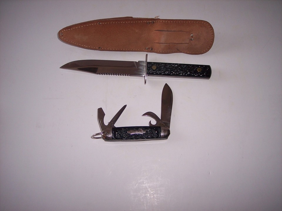 Vintage Imperial Hunting/Kamp King Knife set with box Hunt-Fish-Camp ...