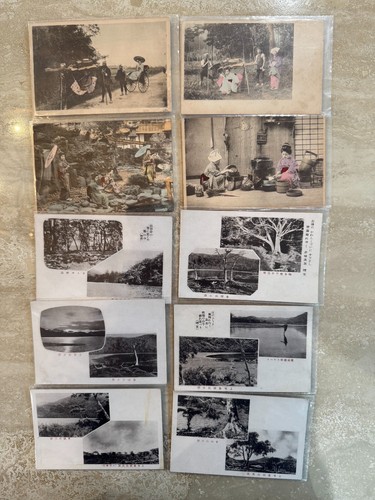 ANTIQUE COLLECTION OF 36 VARIOUS JAPANESE POSTCARDS - VERY NICE | eBay
