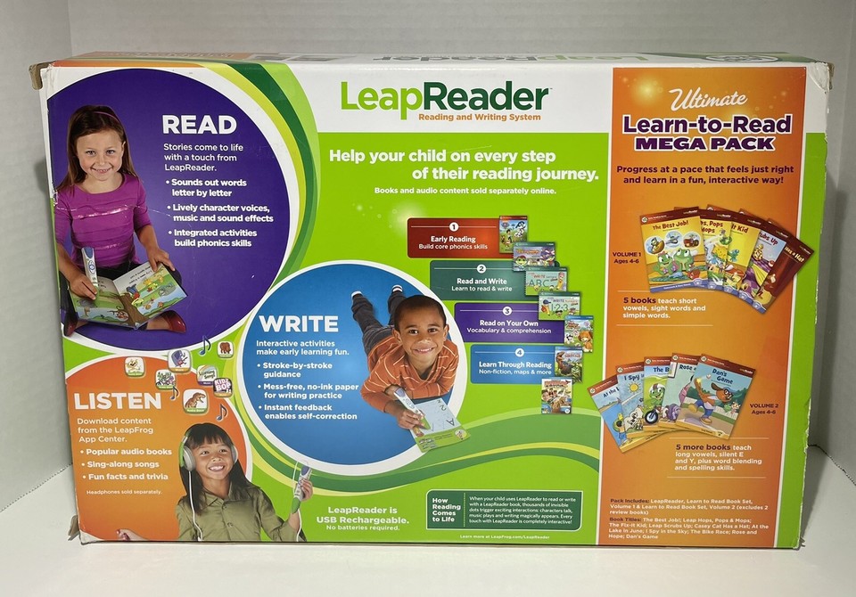 LEAP FROG LeapReader Learn to Read System 10 Book Bundle Early Reading ...