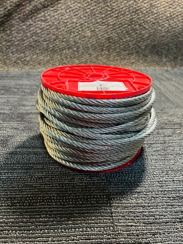 KOCH Galvanized Cable 003251 200' Reel, 5/16, 7x19 1960lbs Working Load ...