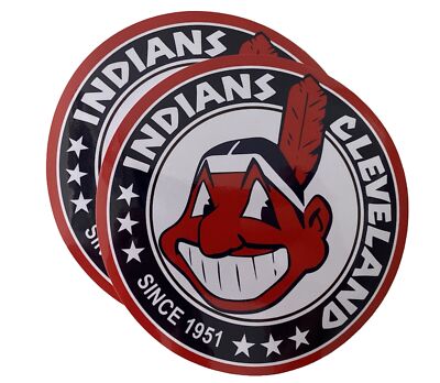 CLEVELAND INDIANS Sticker CHIEF WAHOO DECAL 1951 Indians Baseball ...