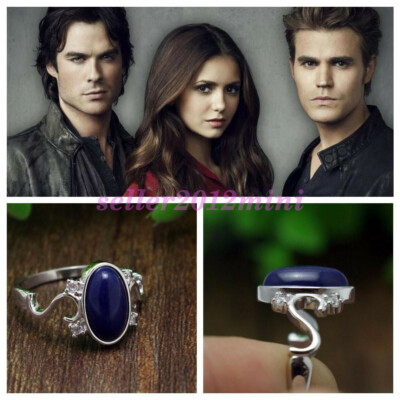 925 Sterling Silver Women Jewelry Ring Vampire Diaries Elena's Daylight ...