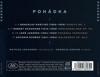 ANDREAS HERING / MATHIAS JOHANSEN POHÁDKA: MARTINU, SCHUMANN, JANÁCEK NEW CD 4260052385845| eBay