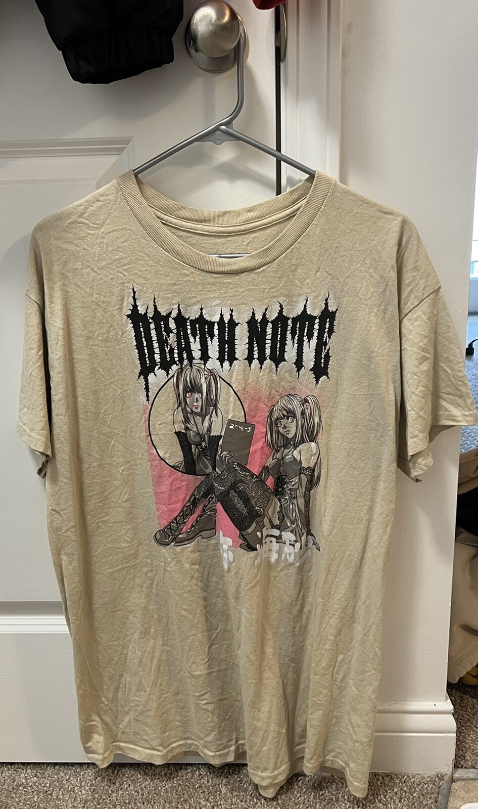 Men’s Vintage Graphic Death Note Misa Shirt Size Large - Gem