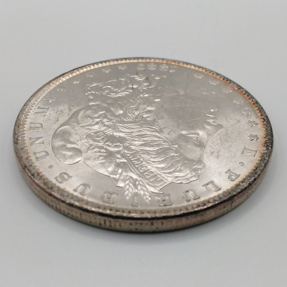 1889 P Morgan Silver Dollar 90% Silver $1 US Coin Luster Cartwheel ...