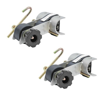 2 pack Ladder Rack Ratchet Tie-Down Straps (Pair) Round Tube Mount, 304 ...