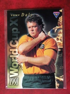 1995 FUTERA RUGBY UNION "TONY DALY" INSERT TRADING CARD - V/Good ...