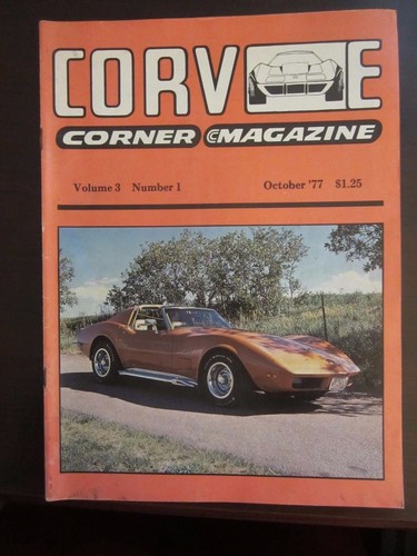 Corvette Corner Magazine October 1977 (O) | eBay