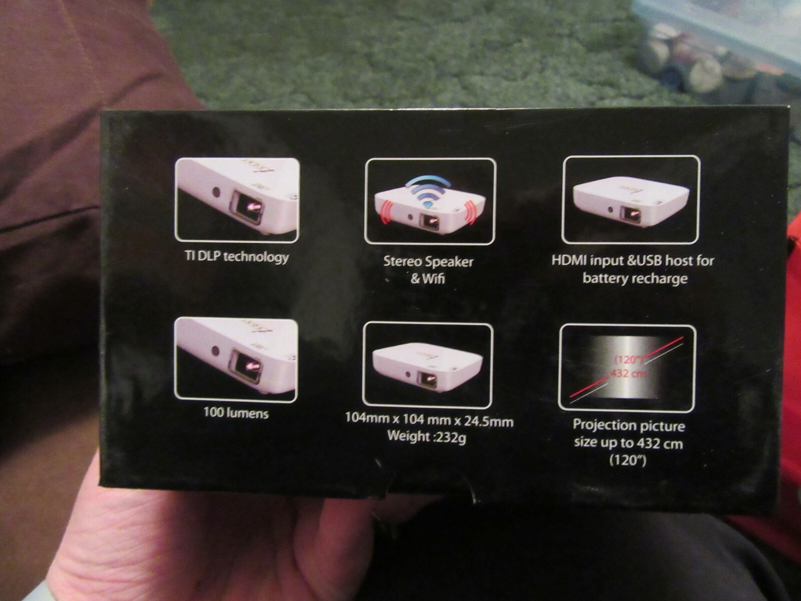 Isonic X500 Portable WiFi Projector | Aftermarket Branded