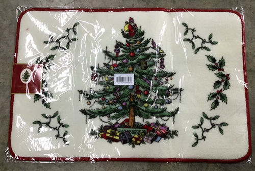 Spode Christmas Tree 20in x 30in Bath Rug | eBay