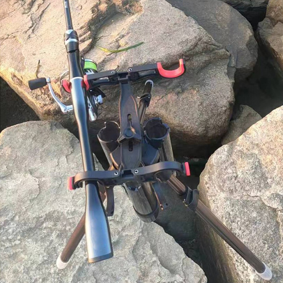 Folding Fishing Rod Stand Adjustable Carp Fish Rod Rest for Outdoor ...