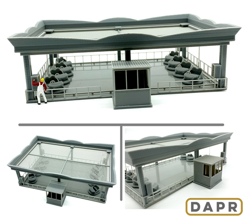 DAPR- OO Gauge Model Railway Scenery Kit - Fairground Bumper Cars ...
