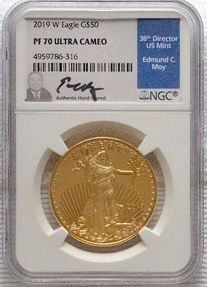 2019-W $50 American Gold Eagle - NGC PF70 Ultra Cameo - Moy | eBay