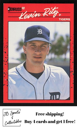 1990 Donruss Rookie Kevin Ritz #415 Detroit Tigers | eBay