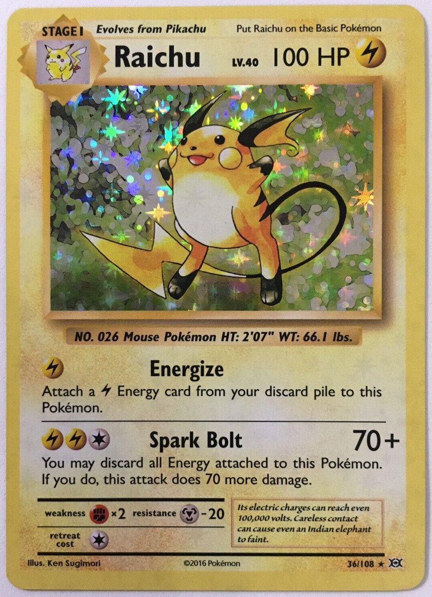 Raichu Card Xy