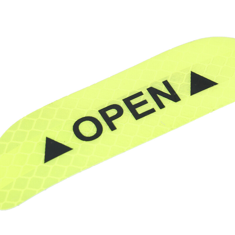 4x Fluorescent green car door open sticker reflective tape safety ...