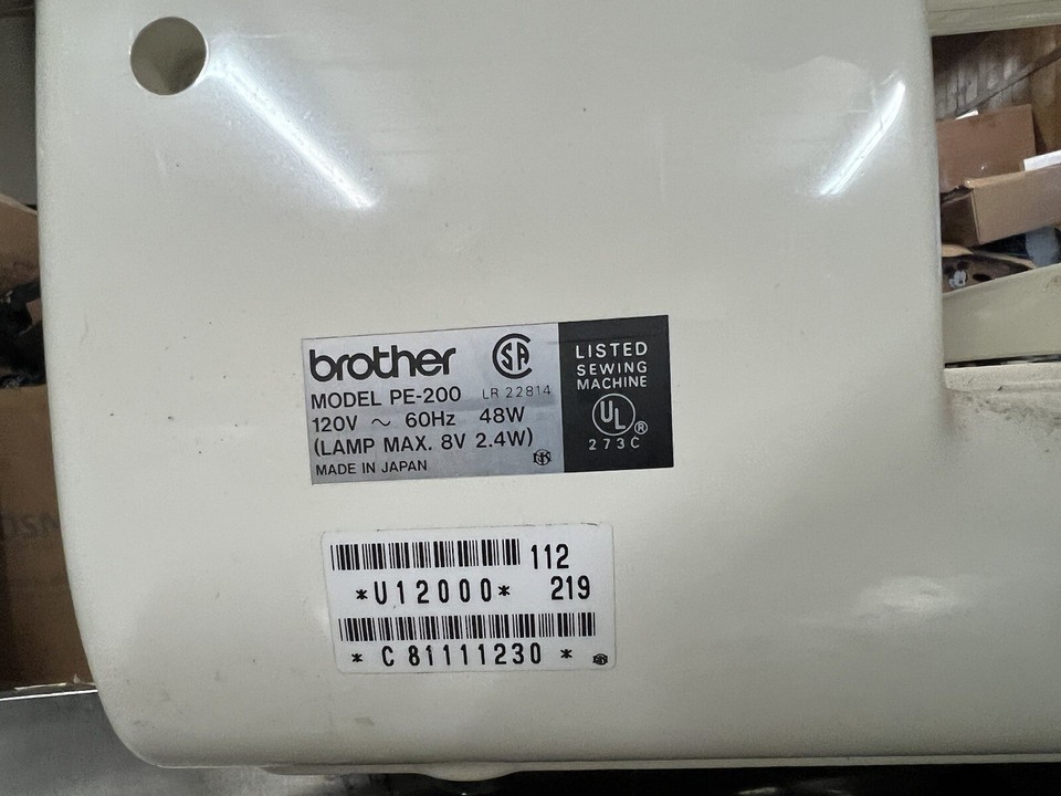 Brother PE-200 Snoopy Sewing Machine -UNTESTED | eBay