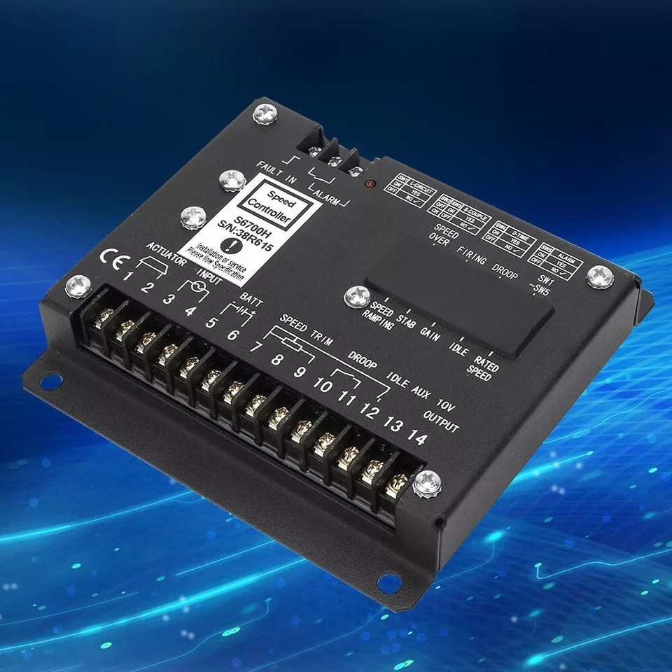 Generator Speed Controller S6700H Electronic Panel with Load Change ...