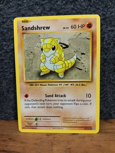 Sandshrew 54/108 XY Evolutions Pokemon Trading Card Game Collector | eBay