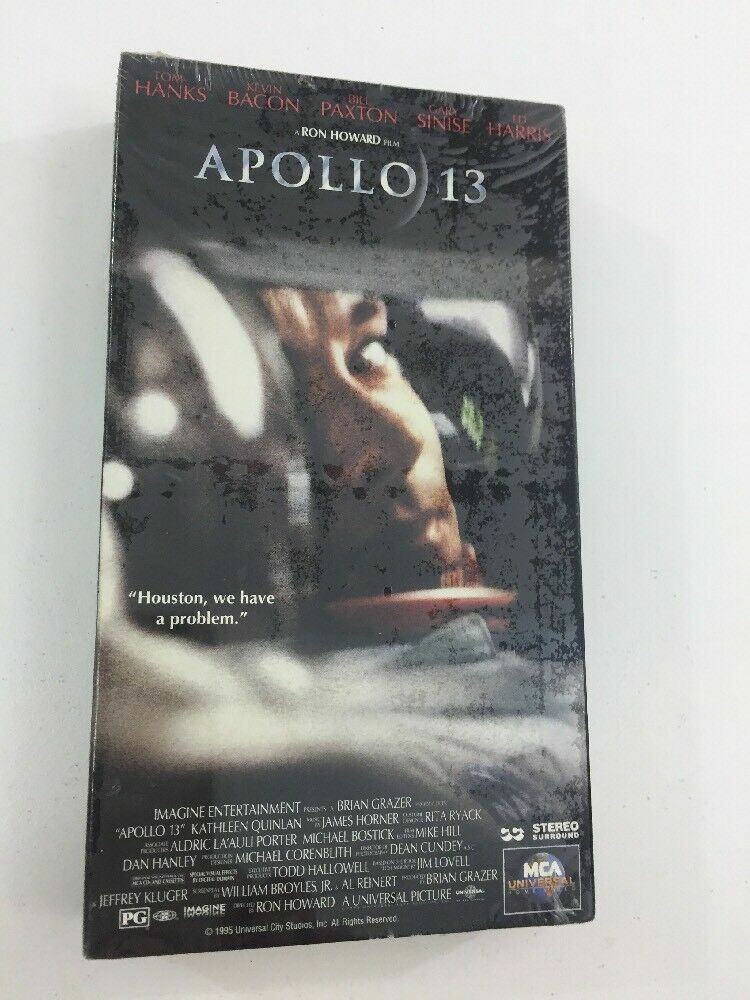 APOLLO 13 - Tom Hanks, Kevin Bacon, Ron Howard (VHS, 1995, NEW Sealed ...