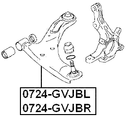 0724-GVJBL Febest LEFT FRONT ARM 45202-65J00, 45202-78K00-000 ...
