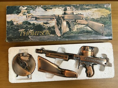 Vintage Thompson Sub Machine Gun Lighter Base New In Box | eBay